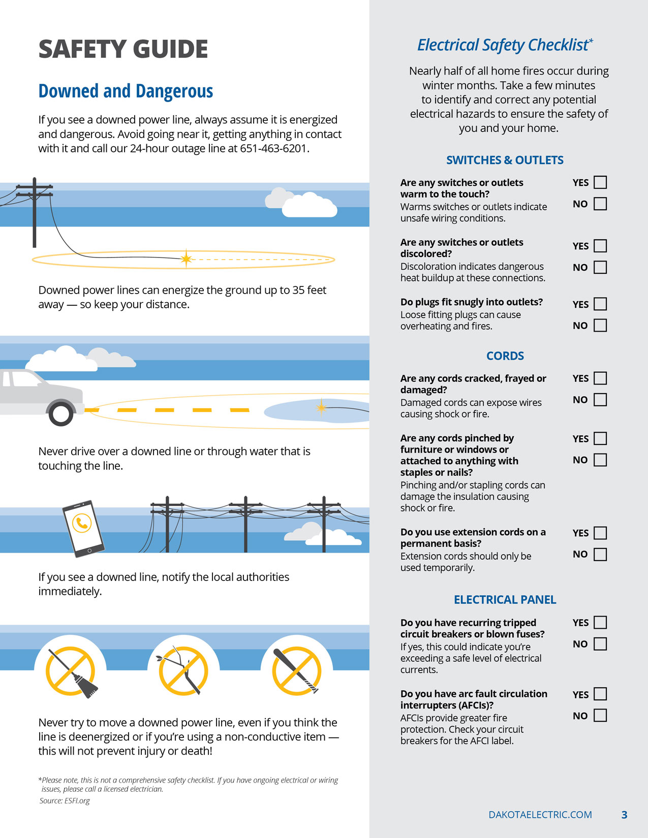 DownedPowerLines – Dakota Electric Association®