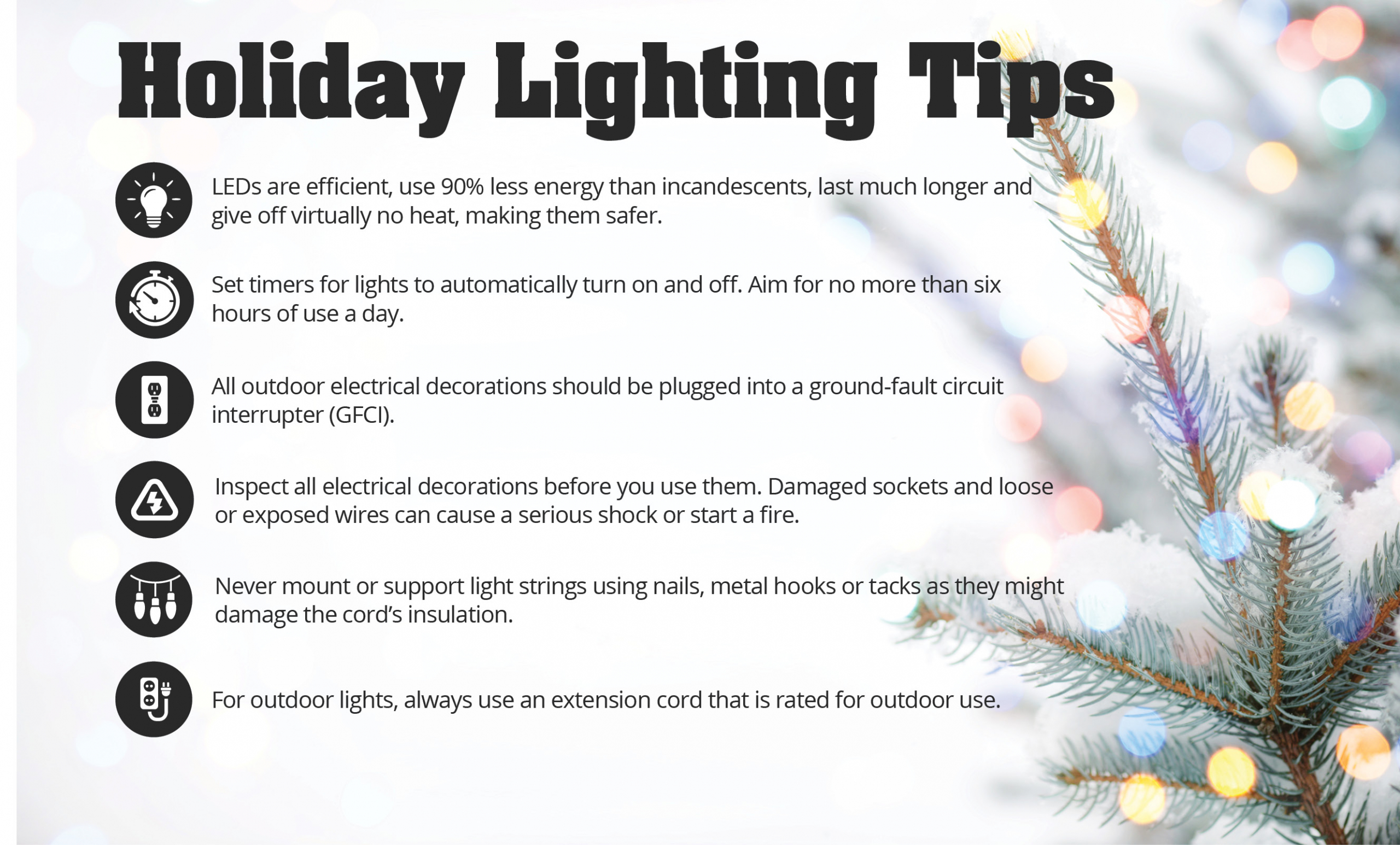 Holiday Lighting Tips - Dakota Electric Association®