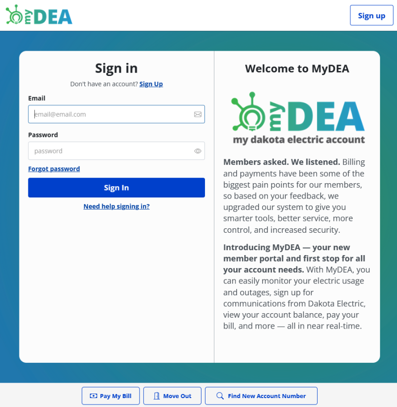Getting Started with MyDEA – Dakota Electric Association®
